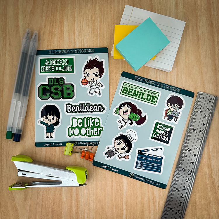 College of Saint Benilde (CSB) Water-resistant, Glossy stickers (2 ...
