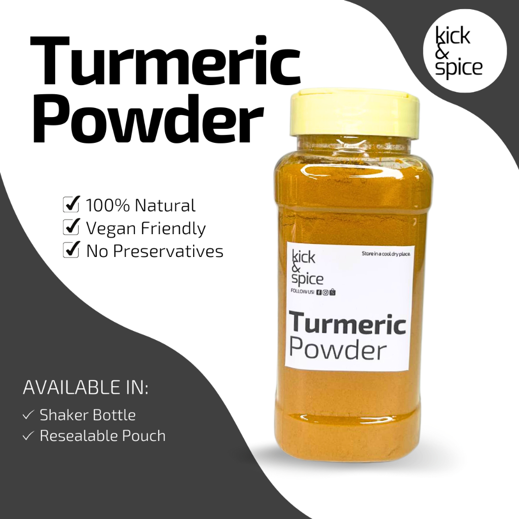 Kick and Spice Turmeric Powder All Natural High-Quality Herbs and ...