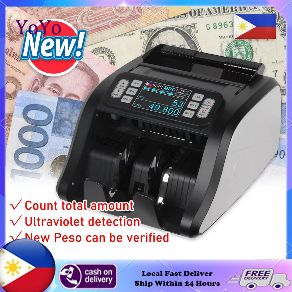Money Counter Machine with Detector Original Money Detector For Fake ...