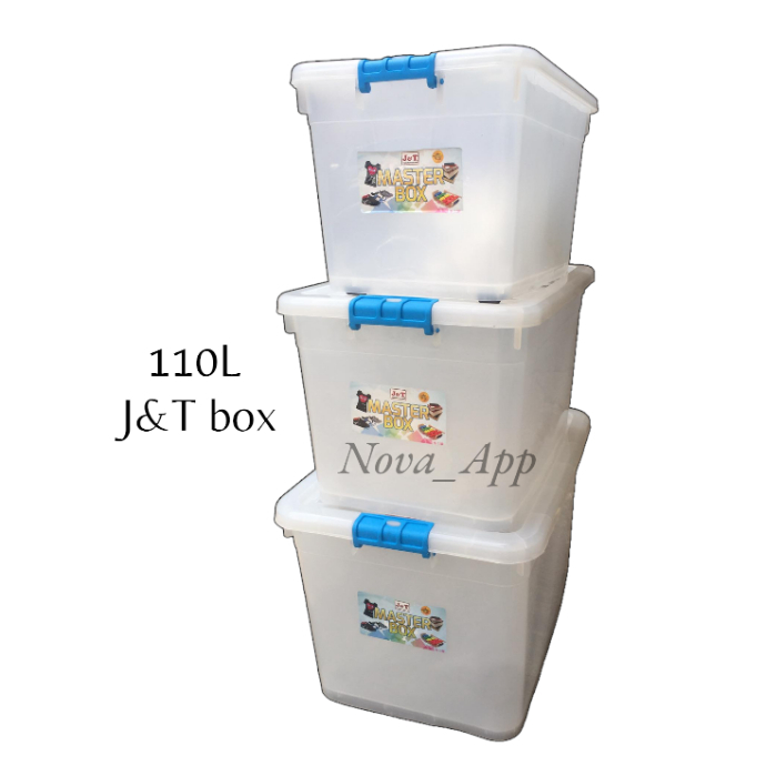 STORAGE BOX 110L J&T Master Box #1913 BIG Transparent Natural/storage ...