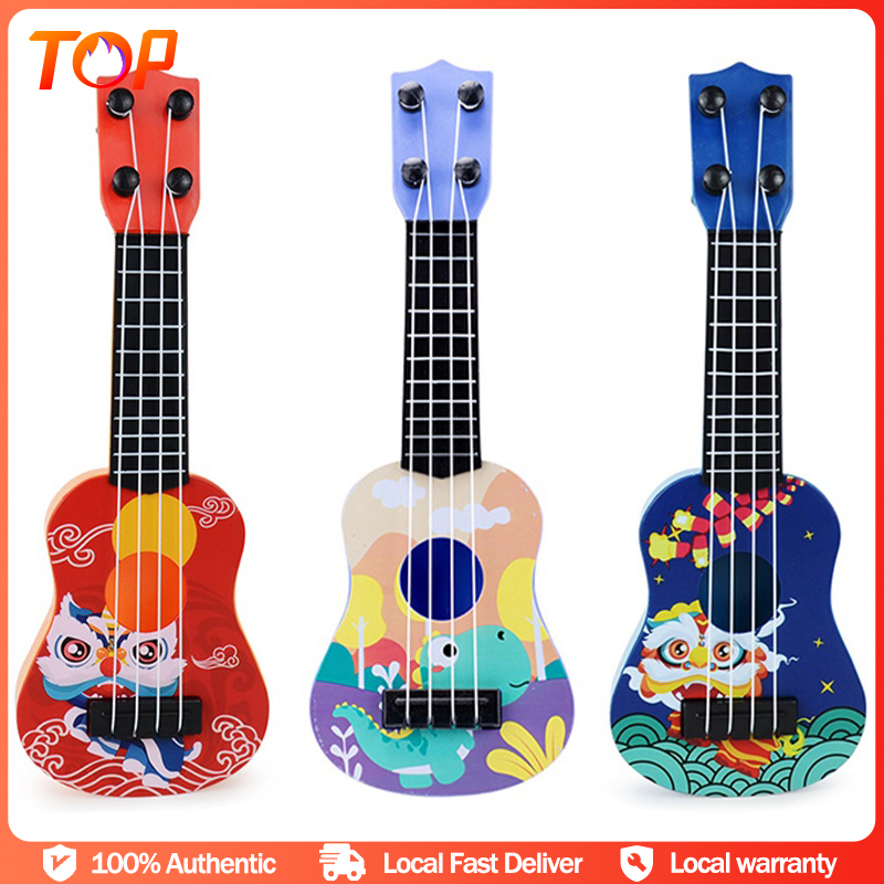 Ukulele Guitar Portable 4 Strings Kids Guitars Classic Wooden Guitar ...