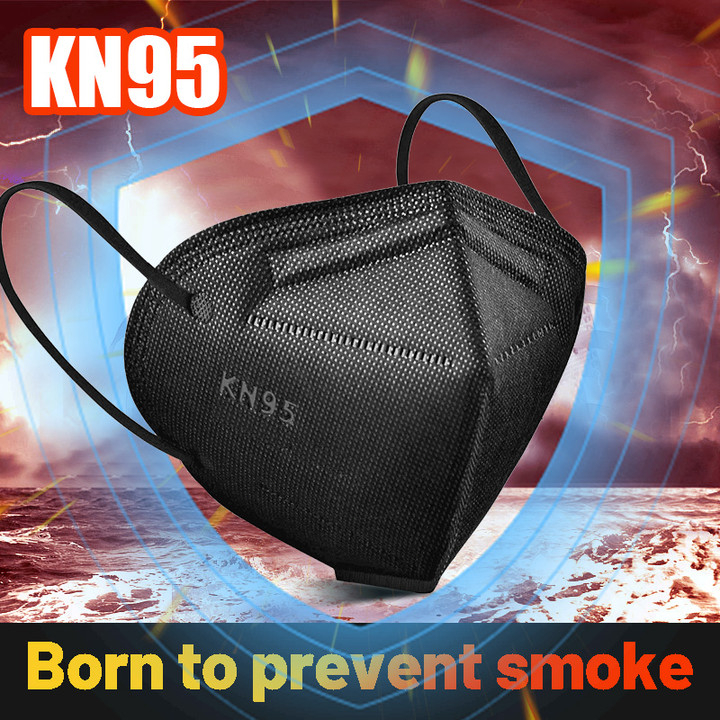 ZIhang100Pcs Kn95 Face Mask Dust and smoke prevention5 Layers ...