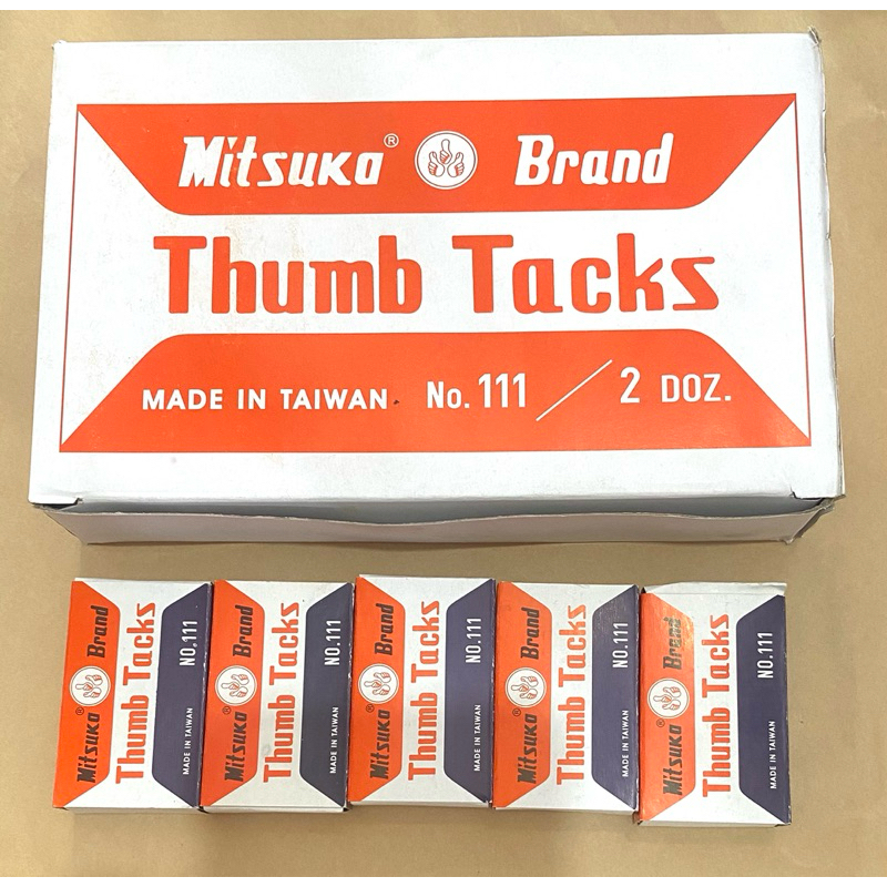 1 Box Thumbtacks Mitsuko (24 inner box/box) NO STAR | Shopee Philippines