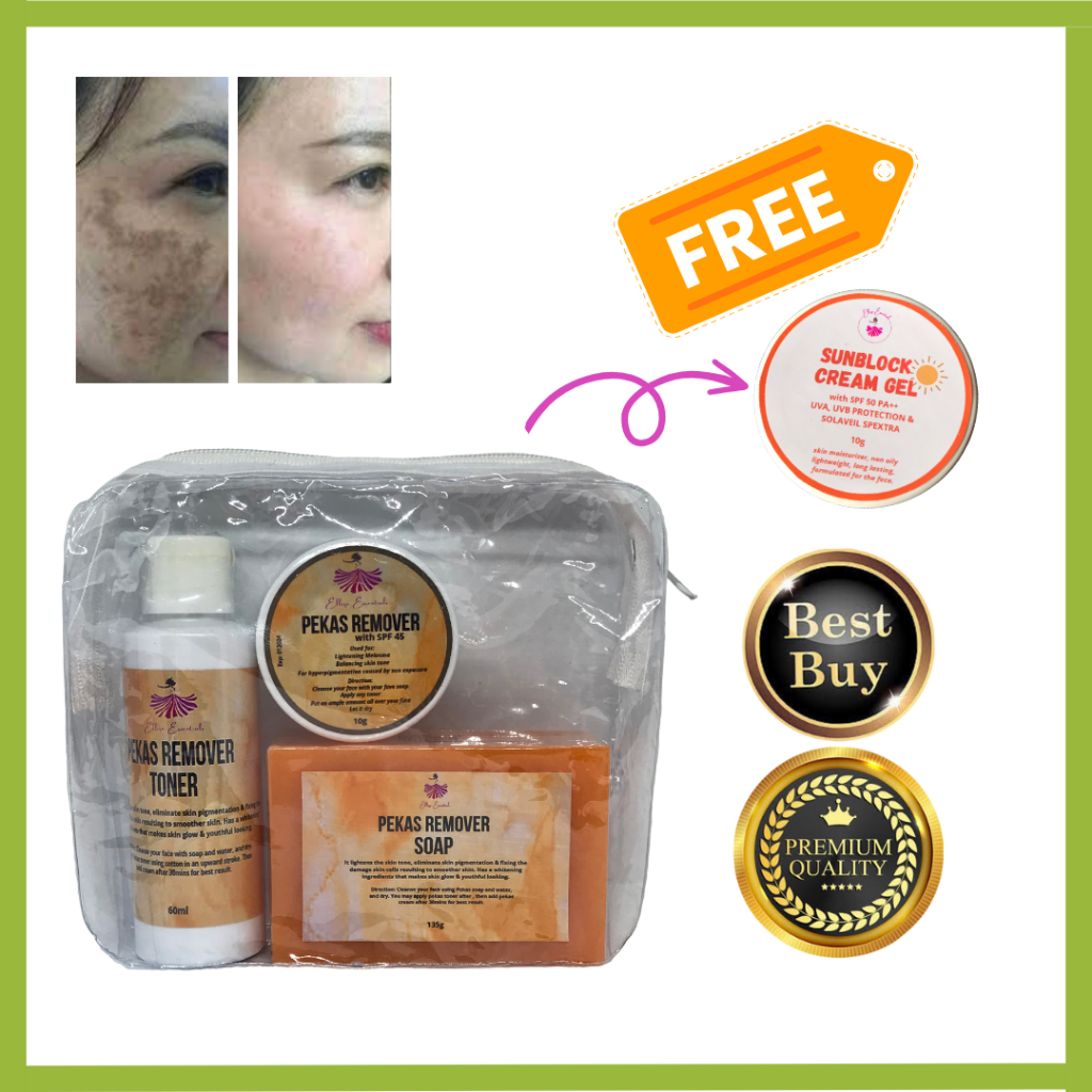 Pekas Remover Set (soap/toner/cream)Pantanggal ng Pekas at Melasma ...