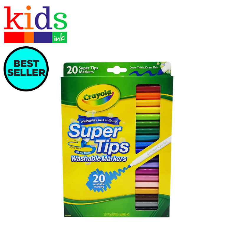 Crayola Coloring Pen Washable 20 Colors Supertips Silly Scent - Kids ...