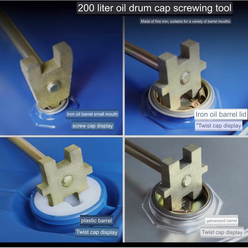 DRUM WRENCH OPENER SCREW CAP / PLASTIC & IRON BARREL DRUM OPENER ...
