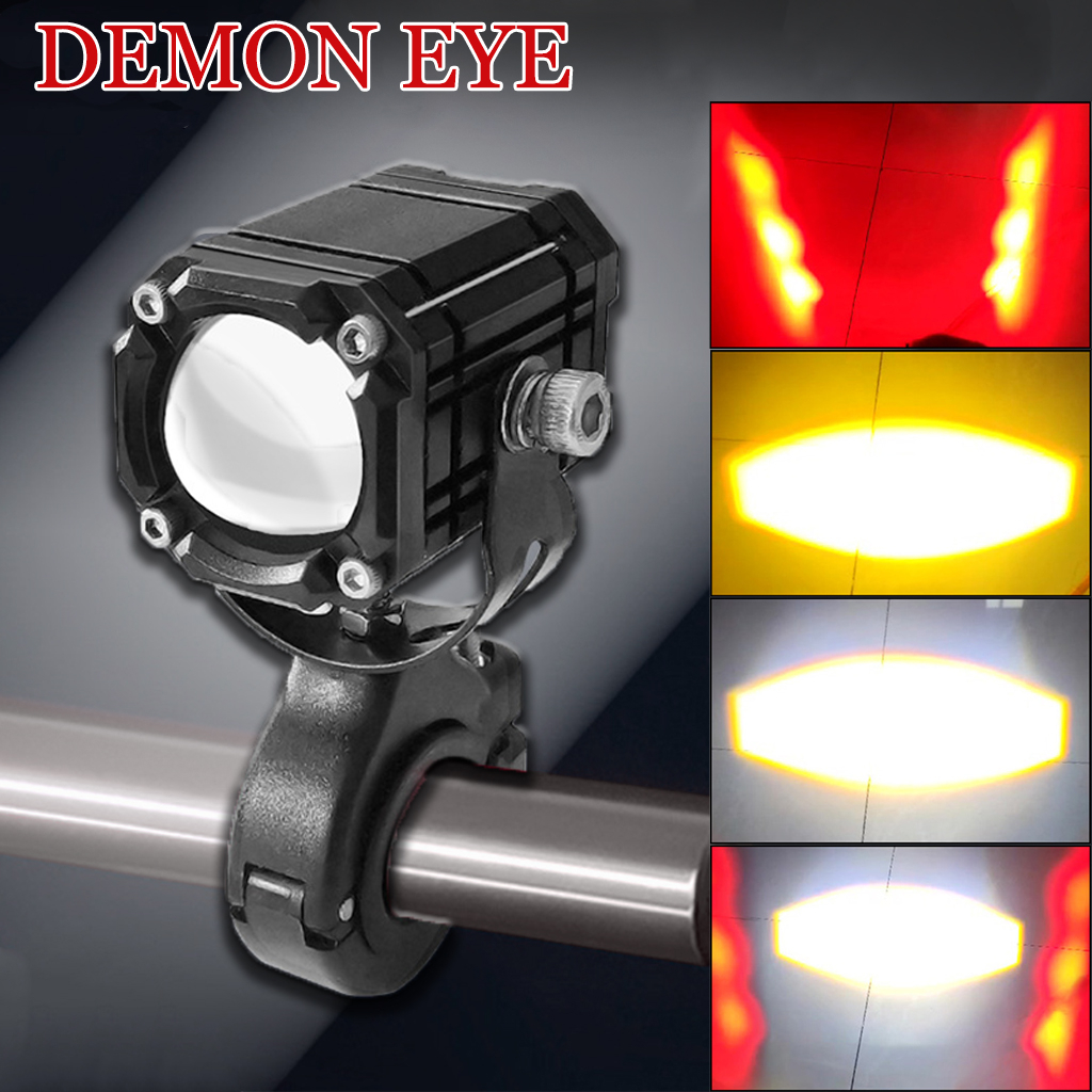 Newest Double LED Mini Driving Light Fog Light Dual Color for ...