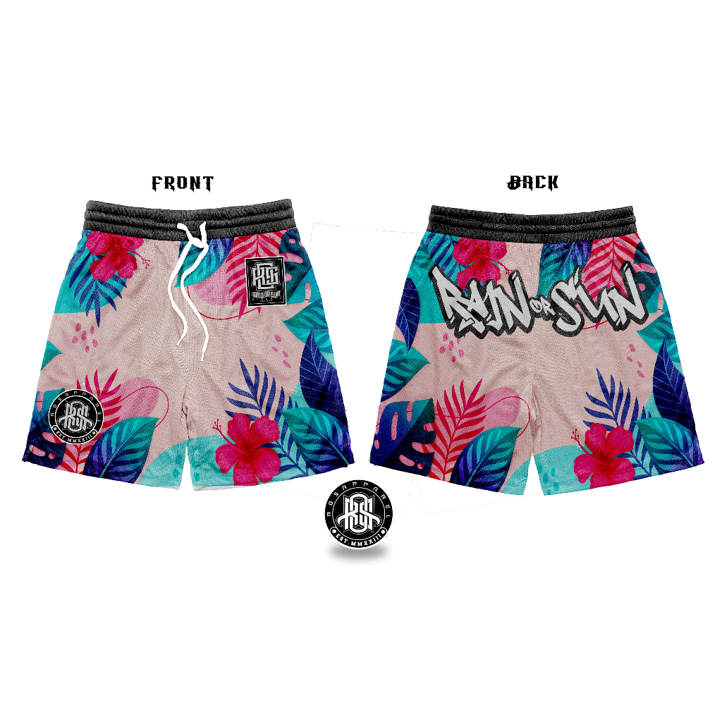 ROS MS14 UNISEX AIRCOOL MESH SHORT w/ 2 SIDE POCKETS FULL SUBLIMATION ...