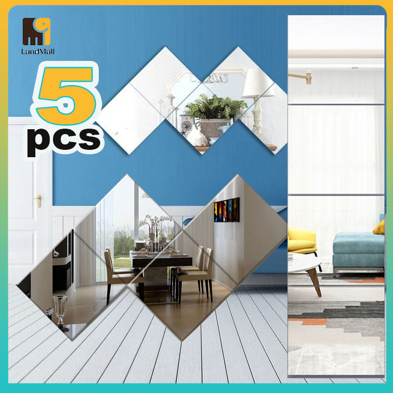 Bathroom MirrorHome DIY HD Acrylic Mirror Wall Sticker Full Body Mirror ...