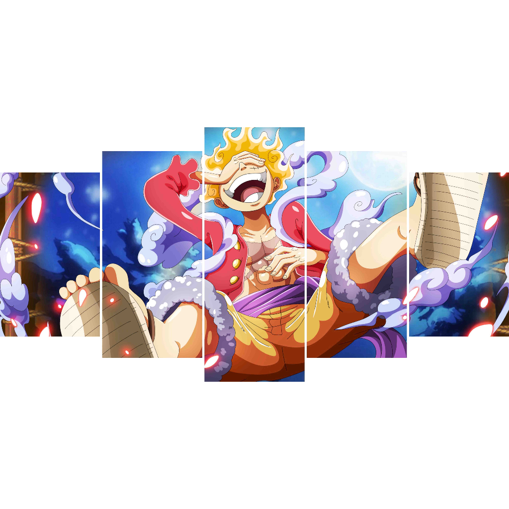One Piece Luffy Sun God Nika Ace Law Wall Art Decor | Shopee Philippines