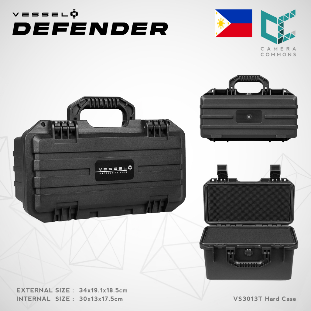 VESSEL DEFENDER VS3013T Portable Hard Case Waterproof for Photography ...
