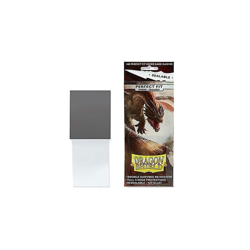 Dragon Shield Perfect fit Smoke Resealable card sleeves | Shopee ...
