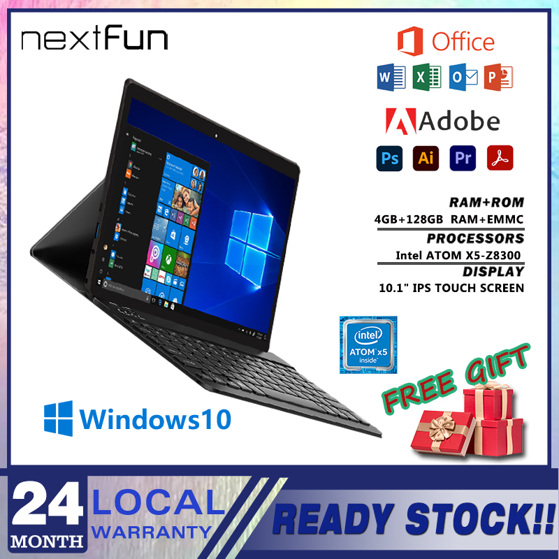 Nextfun 10.1-inch windows Tablet 2-in-1 win10 Tablet Touchscreen Office ...