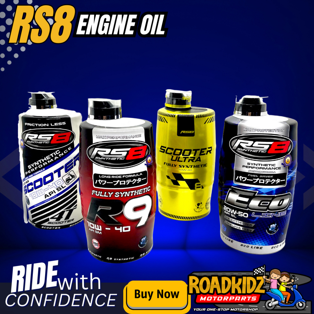 RS8 OIL FOR SCOOTER MATIC UNDERBONE 1L & 800ml | Shopee Philippines