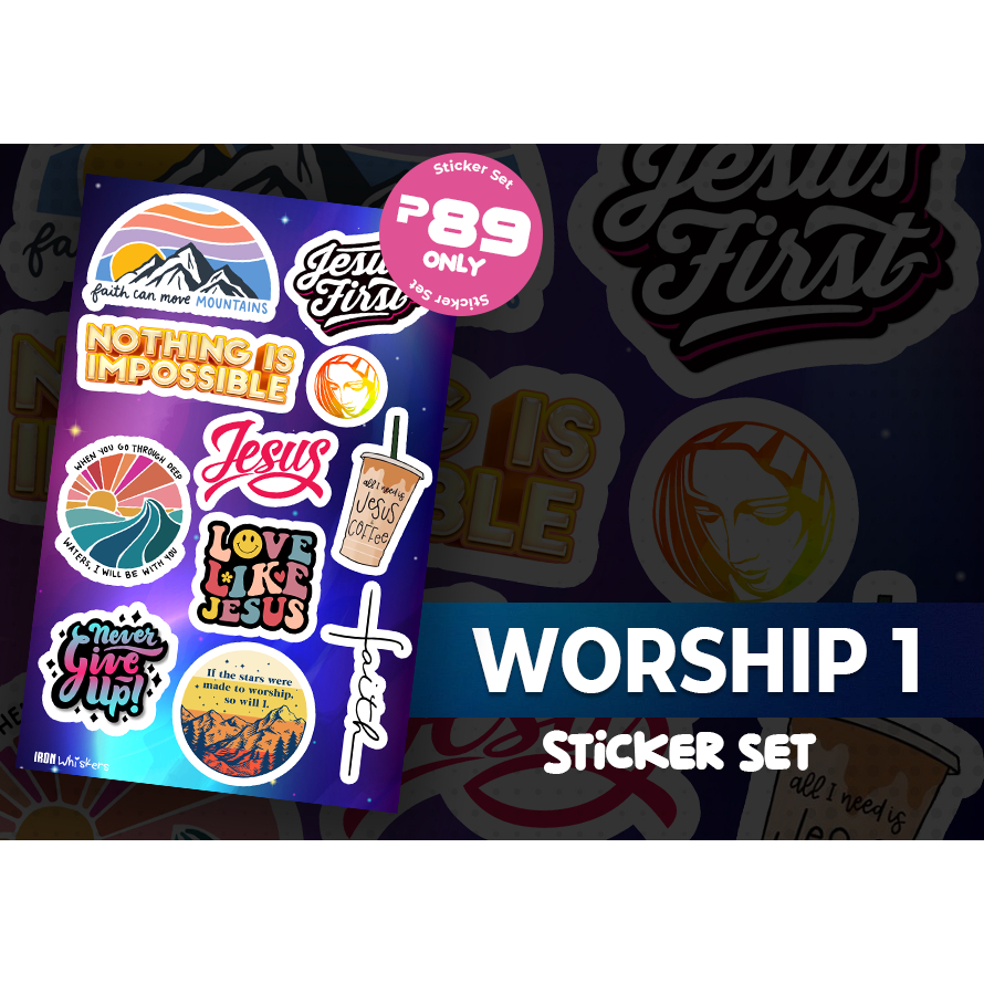 Praise and Worship | Glitter Vinyl Stickers | Shopee Philippines