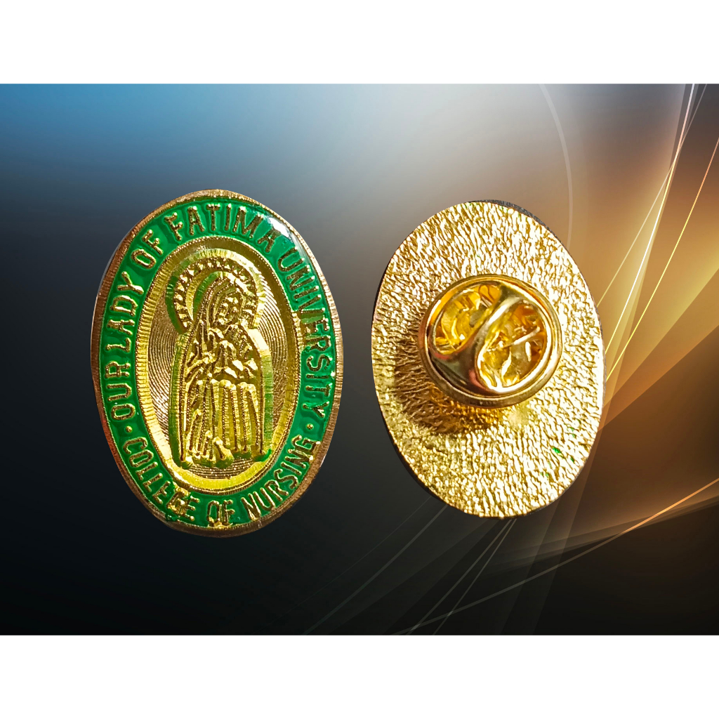 OLFU NURSING METAL LAMINATED PIN OUR LADY OF FATIMA UNIVERSITY | Shopee ...