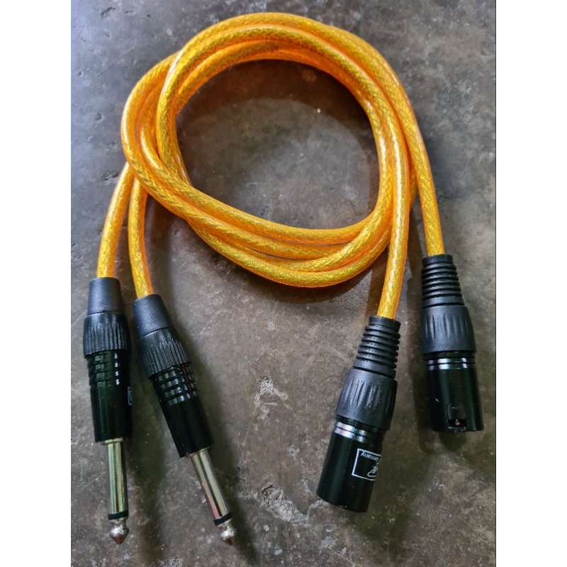 2pcs XLR Male to PL 55 Mono Audio Connector Cable Wire | Shopee Philippines