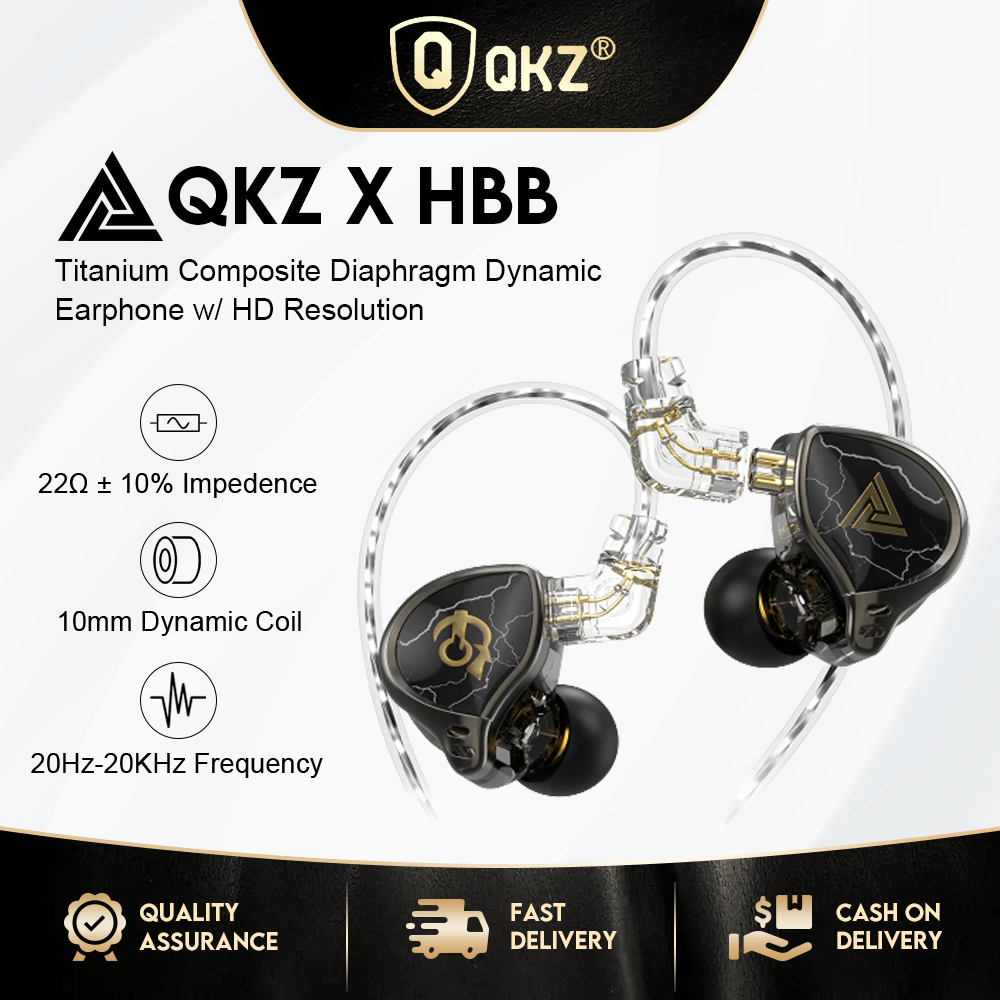 Qkz Hbb Earphones Upgrade Cable Silver Plated 4 Core 2pin With Noise ...