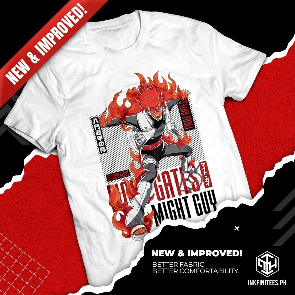 Inkfinitees - Naruto / Boruto - Might Guy Sensei (Unisex - for Men and ...