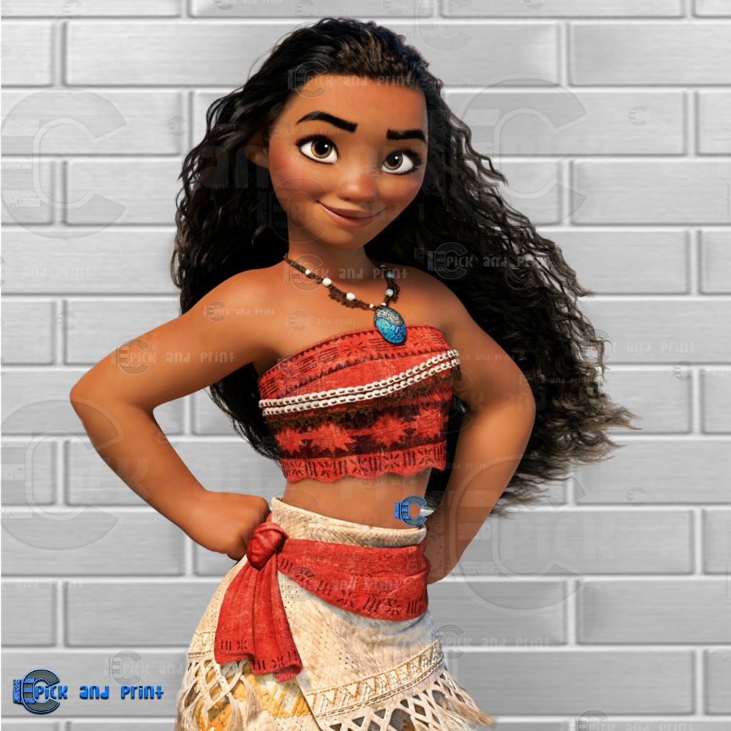 Moana Disney Princess Character Cut Outs for DIY Backdrop Party ...