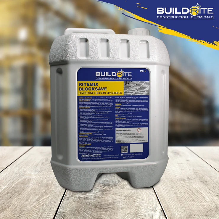 BUILDRITE RITEMIX BLOCKSAVE 20 Ltr/cby | Shopee Philippines
