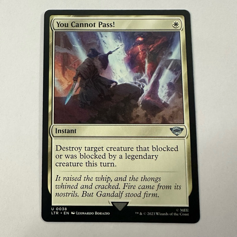 YOU CANNOT PASS! LTR THE LORD OF THE RINGS | INSTANT | WHITE | MTG ... YOU CANNOT PASS! LTR THE LORD OF THE RINGS | INSTANT | WHITE | MTG ...