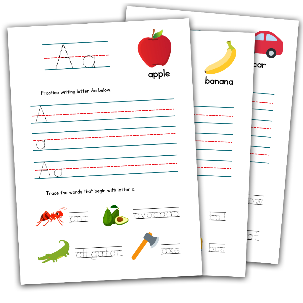 Reusable Alphabet Tracing Laminated for Kids - Art Factory Laminated ...