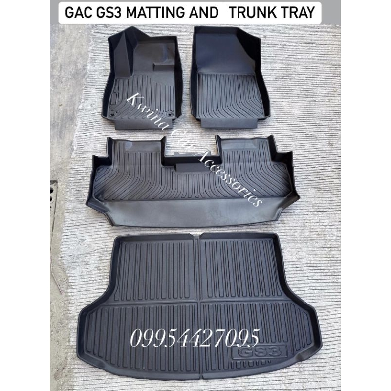 GAC GS3 DEEP DISH MATTING AND TRUNK TRAY | Shopee Philippines
