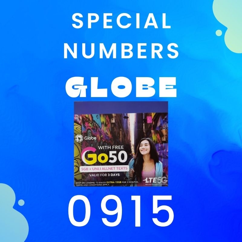 Globe sim Special numbers prefix 0915 0916 | Shopee Philippines