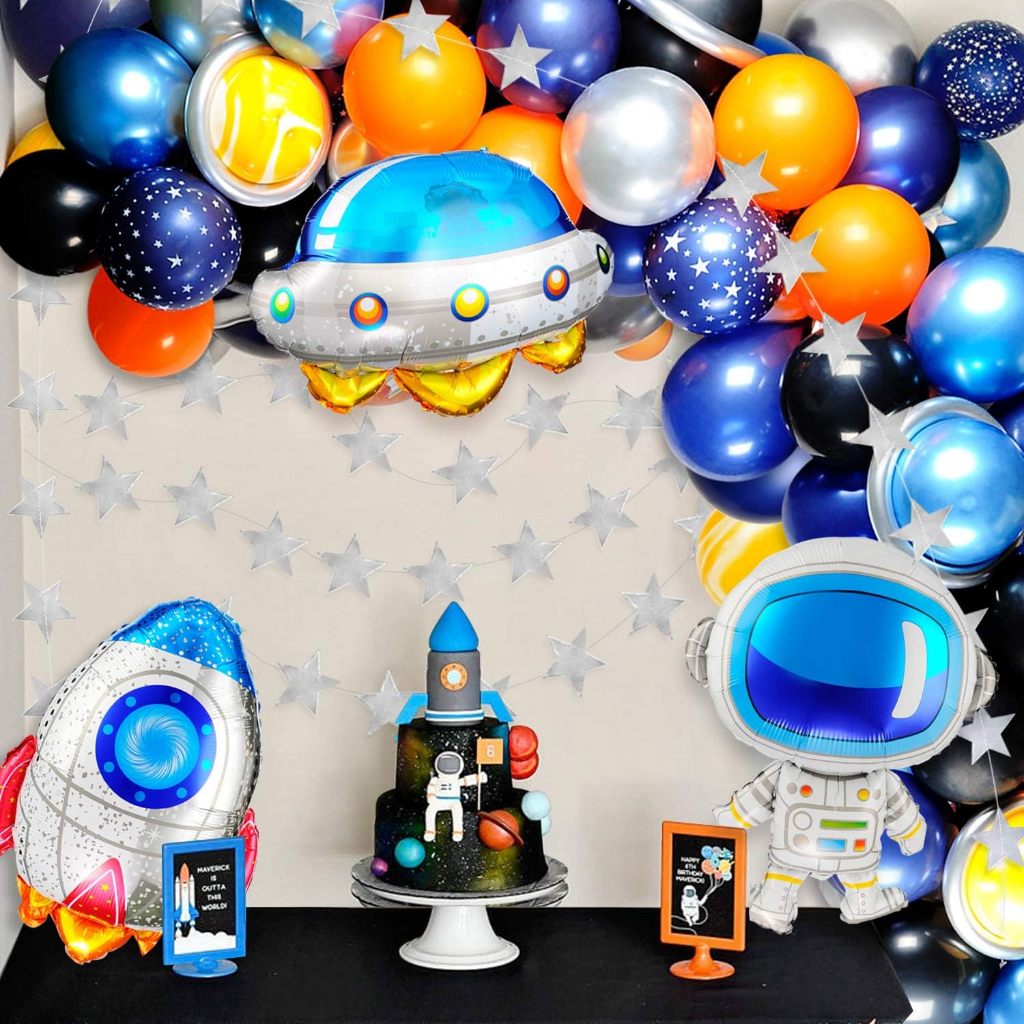 Party Outer Space Party Decorations Balloon Garland Kit, Space Birthday ...