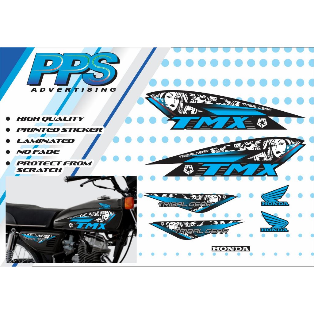 honda TMX Sticker Decals ( Tribal ) | Shopee Philippines