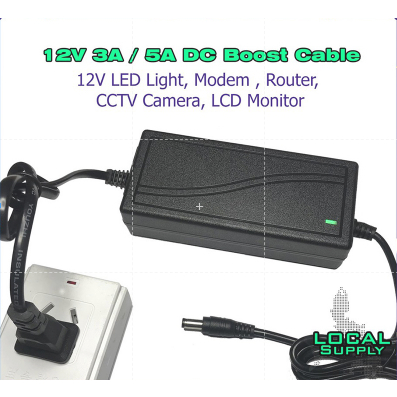 AC/DC Adapter Power Supply 12V 5A CCTV Balancer Charger Adapter ...
