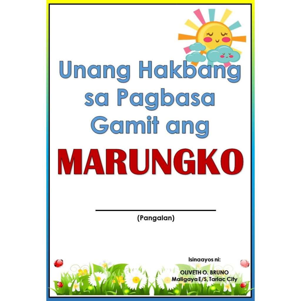 Unang Hakbang sa Pagbasa Gamit ang Marungko 27pages with ringbind ...