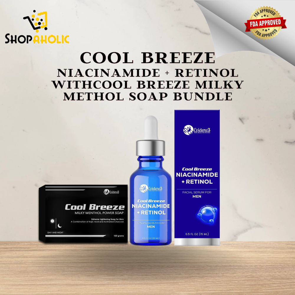 COOL BREEZE niacinamide + retinol withCool Breeze Milky Methol Soap ...
