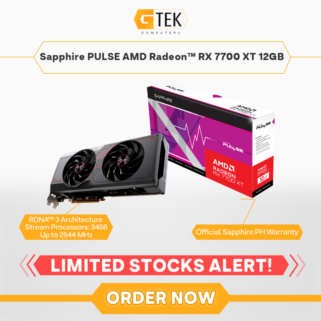 Sapphire PULSE AMD Radeon™ RX 7700 XT 12GB GDDR6 | Shopee Philippines