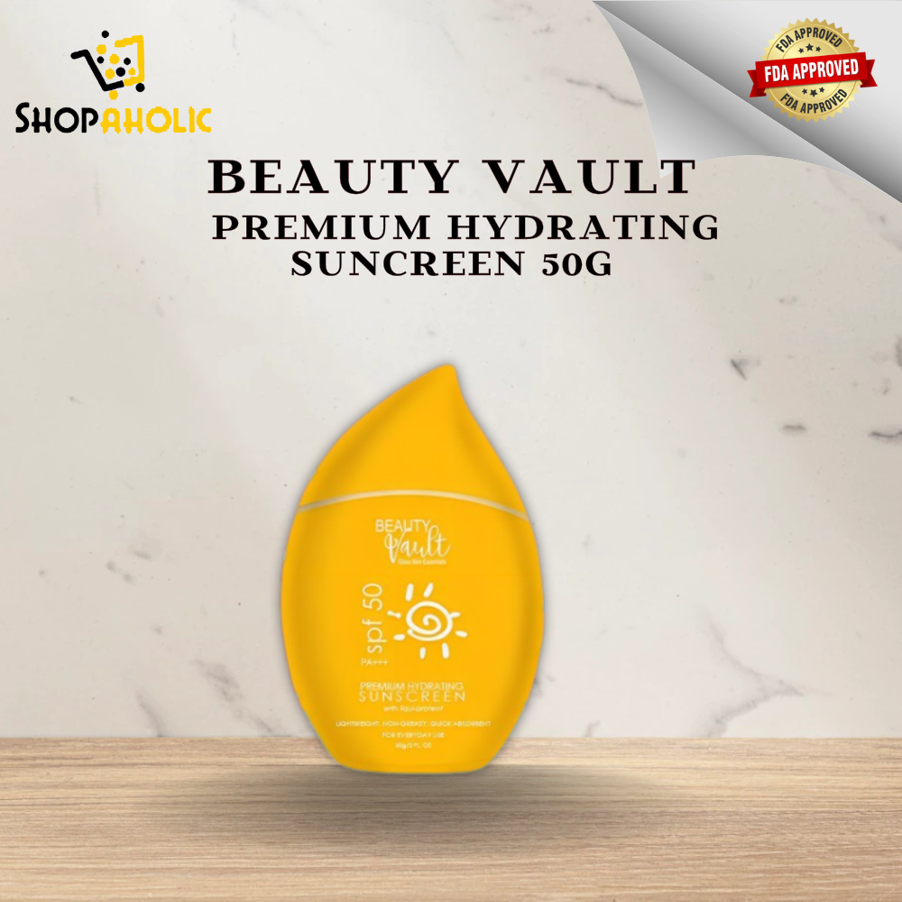 Beauty Vault Premium Hydrating Sunscreen 50g SPF50 PA+++ with Liqui ...