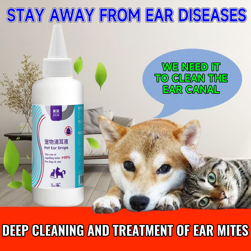 Ear Drops For Dogs Ear Infection Dog Ear Cleaner Earmites For Cat ...