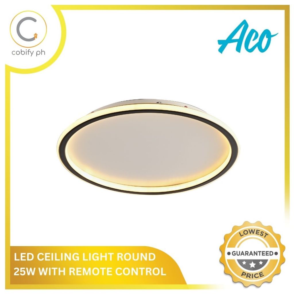 ACO Round Slim Ceiling Light LED Modern for Home, Living, and Bed Room ...