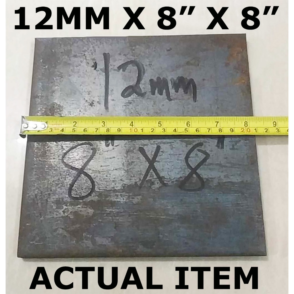 MS BASE PLATE 12MM X 8" X 8" MILD STEEL === BAKAL 12MM X 8" X 8 ...