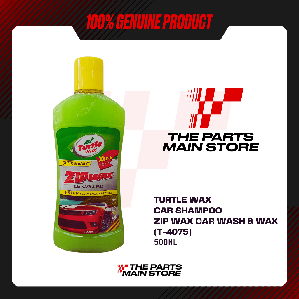 TURTLE WAX CAR SHAMPOO ZIP WAX (T-75) (T-4075) 500ML | Shopee Philippines