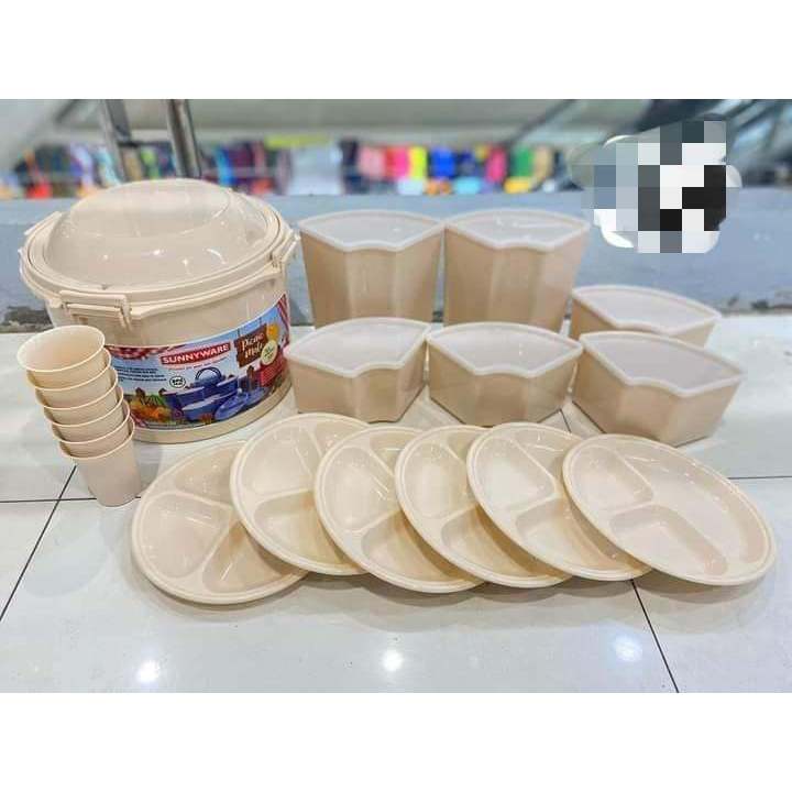 SUNNYWARE PICNIC SET/PICNIC MATE with BFA FREE 20 IN 1 | Shopee Philippines
