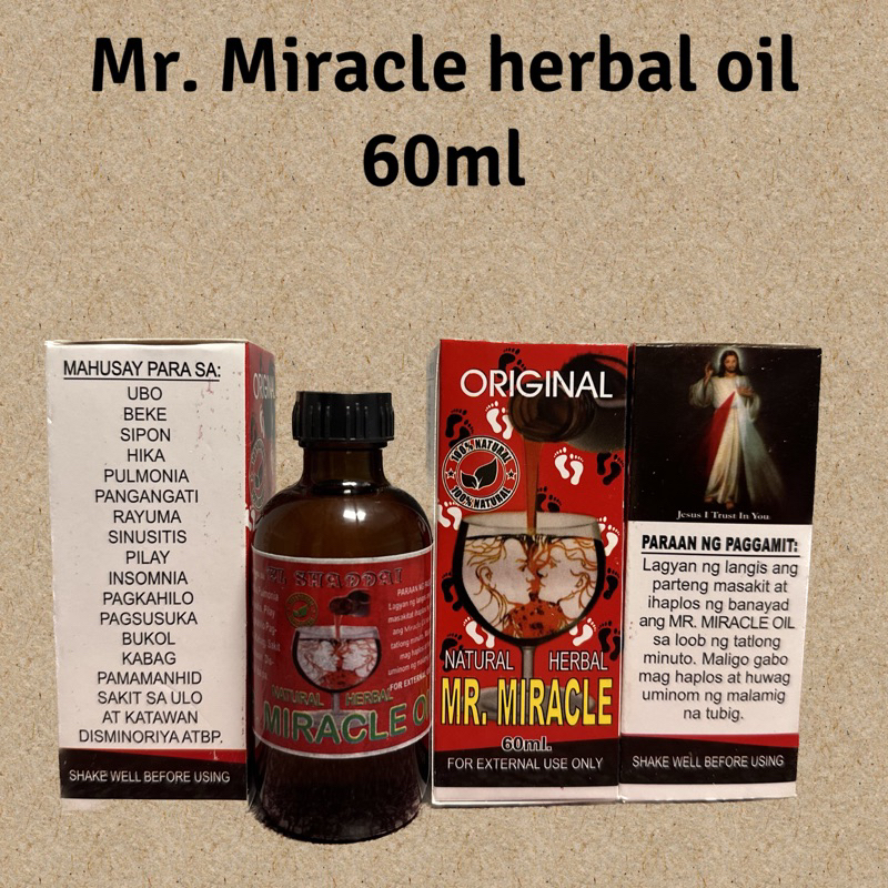 ORIGINAL MR. MIRACLE OIL | Shopee Philippines