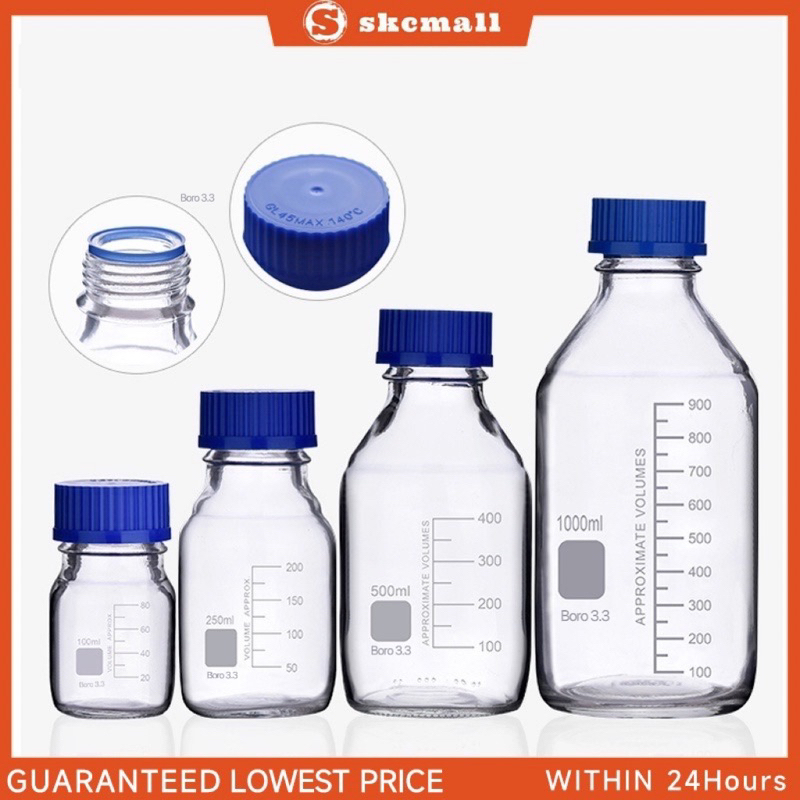 100ML/250ML/500ML high borosilicate bottles acid-alkali resistant ...