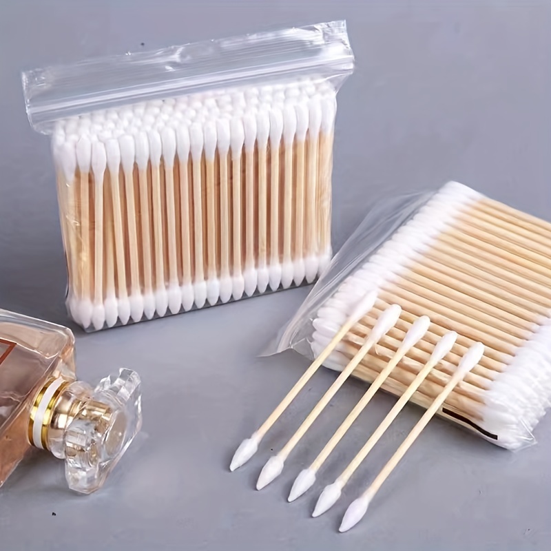 LHK Double Headed Cotton Swab Q-Tips Spike Head + Round Head 100pcs ...