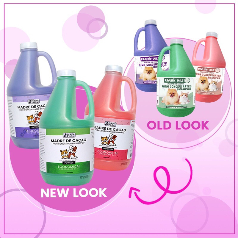 Prolific Tails Madre de Cacao Concentrated Pet Shampoo (1 gallon, 1/2 ...