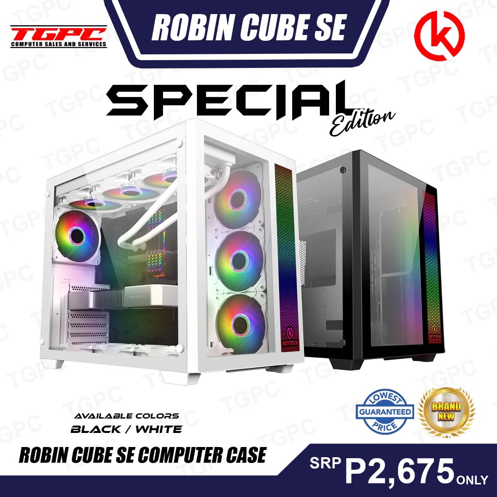 Coolman Robin 3 Gaming Case Tempered Glass Full Tower | KEYTEC ROBIN SE ...