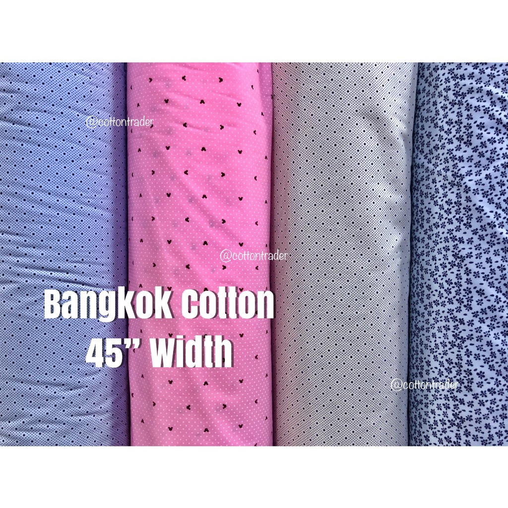 Bangkok Cotton 45" Width TELA/FABRIC ONLY (YARD) | Shopee Philippines