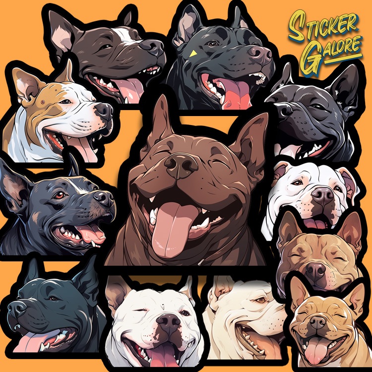 AMERICAN BULLY DOG PEEKER STICKERS (WATEPROOF AND SCRATCH PROOF, VINYL ...