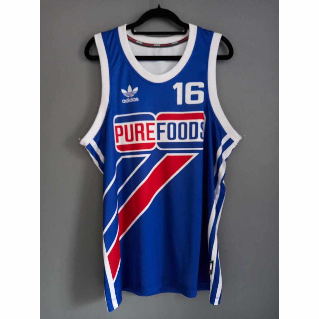 PBA Retro Jersey Purefoods Patrimonio #16 Codiñera #44 | Shopee Philippines