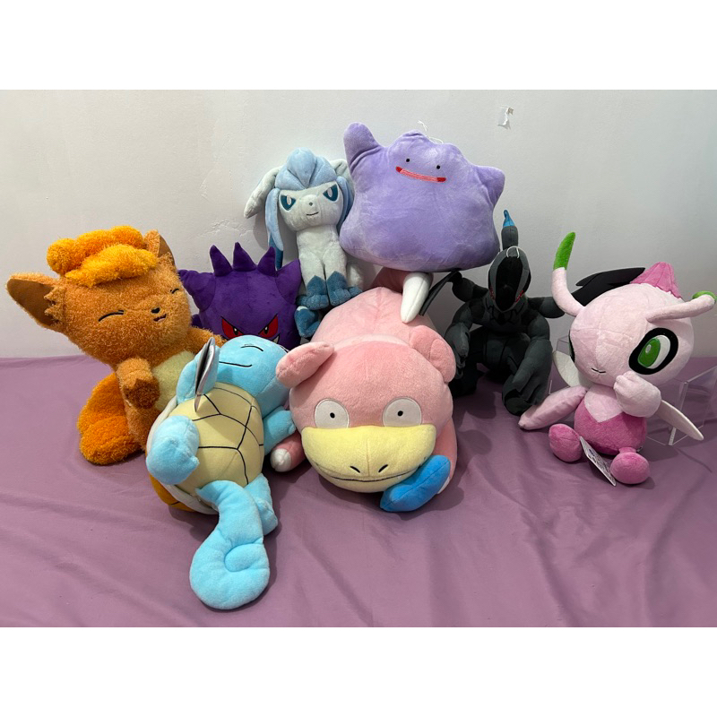 Pokemon Stuffed toys Gengar,Slowpoke, Celebi,Squirtle,Vulpix,Ditto ...